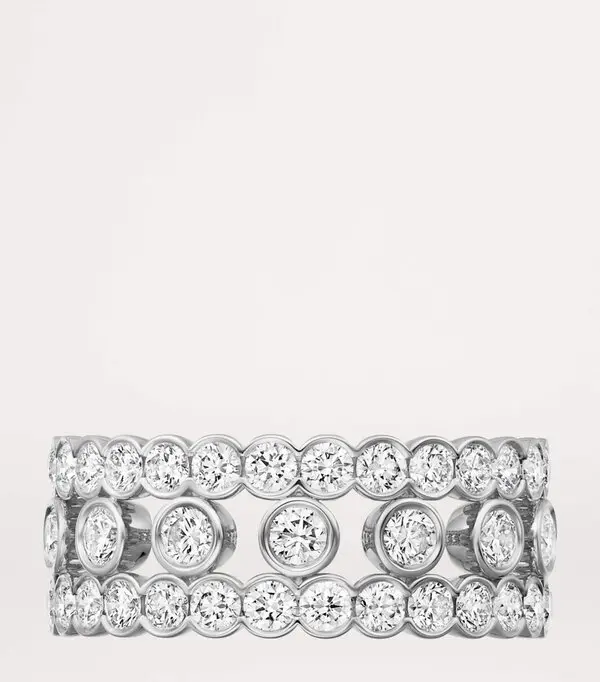 Cartier Broderie Diamond Ring In Gold