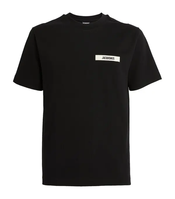 Jacquemus Grosgrain Logo T-shirt - Black