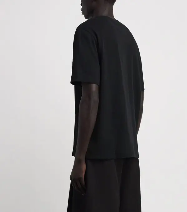 Jacquemus Grosgrain Logo T-shirt - Black