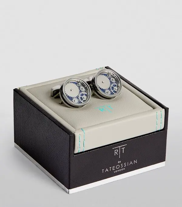 Tateossian Circle Gear Cufflinks