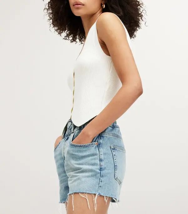 ALLSAINTS Knitted Cruz Waistcoat - White