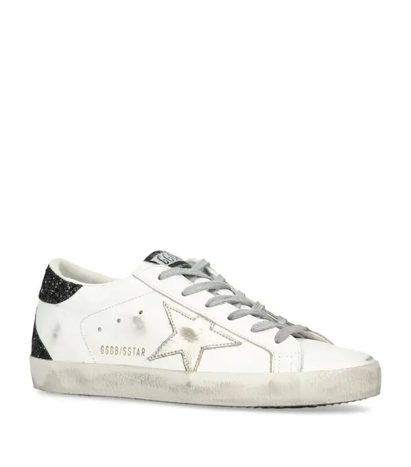 GOLDEN GOOSE Leather Super-star Sneakers - White