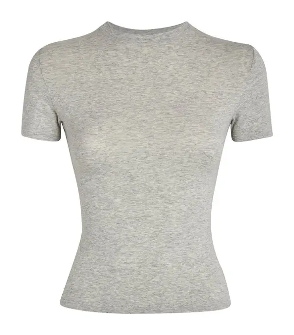 SKIMS Cotton Jersey Short-sleeve T-shirt - Grey