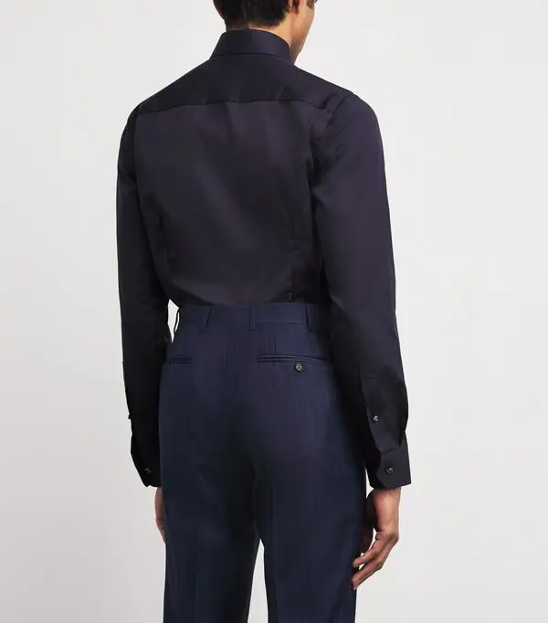 Eton Signature Twill Slim Shirt - Navy