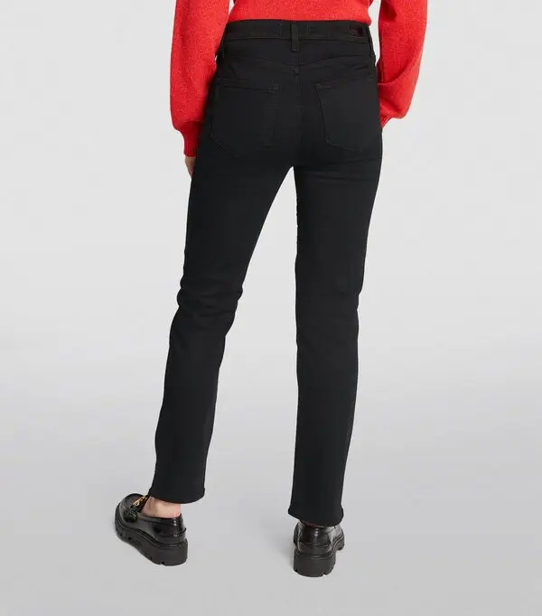 Paige Cindy High-rise Straight Jeans - Black