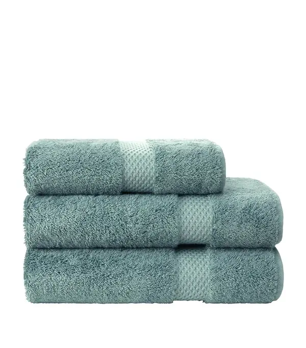 YVES DELORME Toile Hand Towel - Green