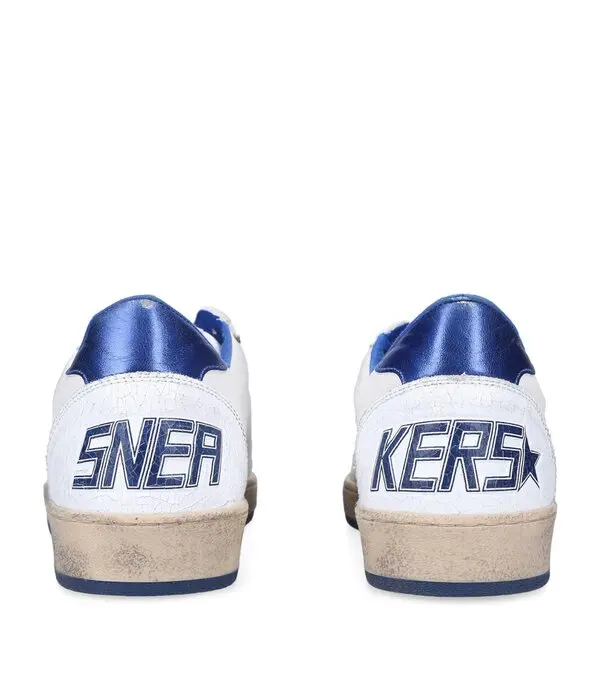 GOLDEN GOOSE Ballstar Leather Sneakers - White