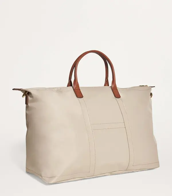 Harrods Nylon Overnight Tote Bag - Neutral