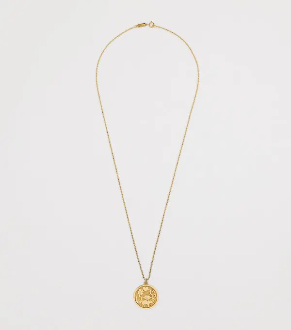 JENNIFER MEYER 18 Karat Yellow Diamond Embellished Good Luck Necklace