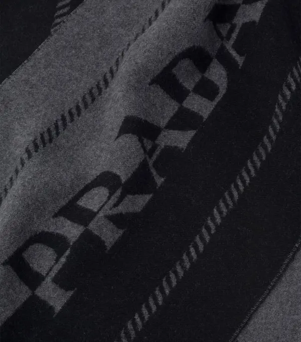 Prada Wool Logo Scarf