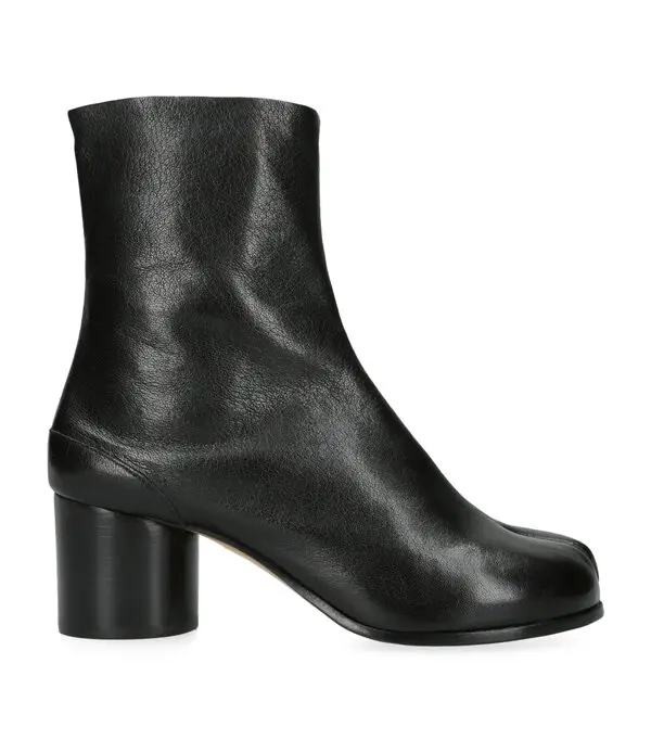 MAISON MARGIELA Leather Tabi Boots 60 - Black