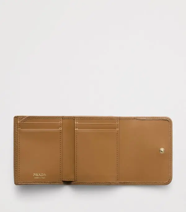 Prada Small Leather Wallet - Brown