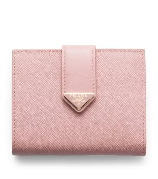 Prada Small Leather Wallet - Pink