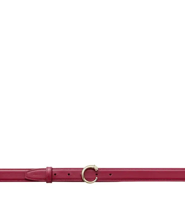 Cartier Leather Panthère De Belt