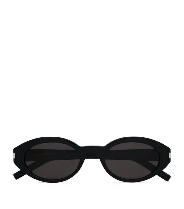 Saint Laurent Oval Sunglasses - Black