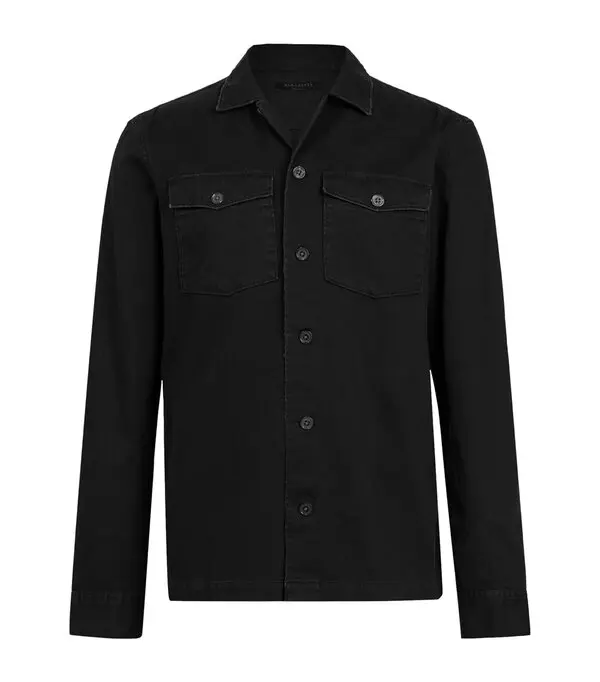 ALLSAINTS Cotton Spotter Overshirt - Black