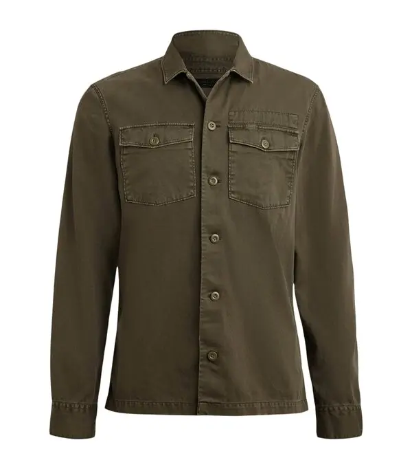 ALLSAINTS Cotton Spotter Overshirt - Green