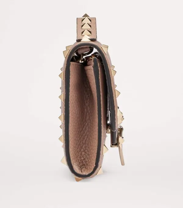 Valentino Garavani Leather Rockstud Chain Wallet