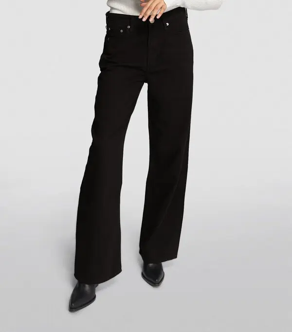 Rag & Bone Mid-rise Wide-leg Jeans