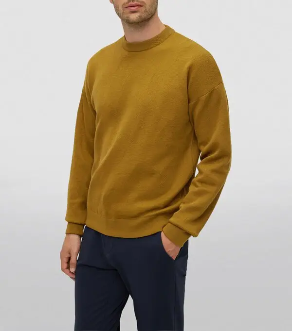 BOSS Cotton Crew Neck Sweater