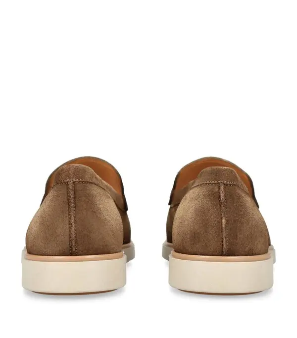 Magnanni Suede Paraiso Loafers - Brown
