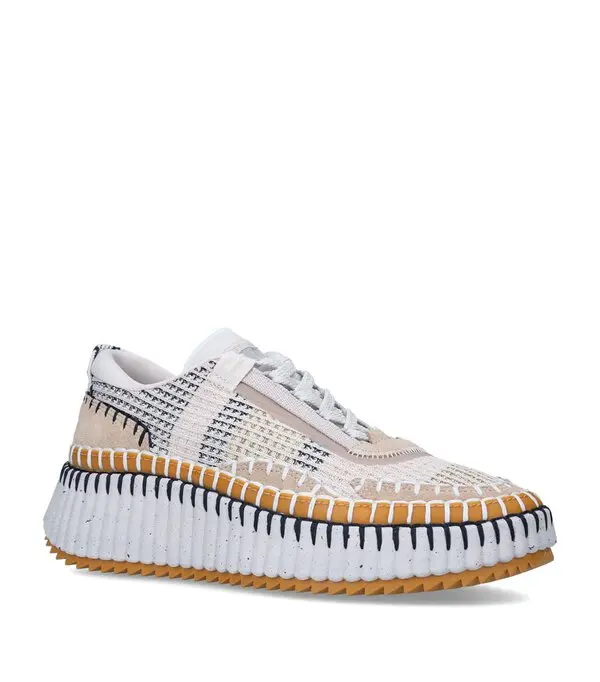 Chloé Nama Runner Sneakers - Beige