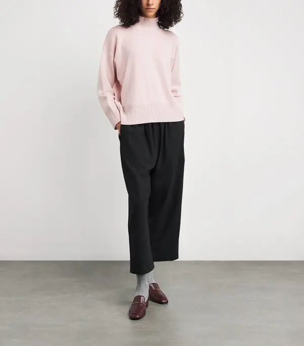 Eskandar Cashmere Rollneck Sweater - Pink