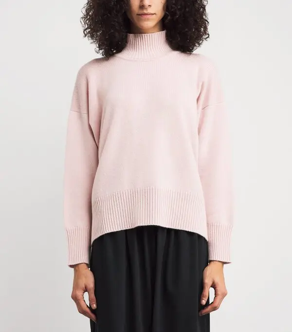 Eskandar Cashmere Rollneck Sweater - Pink