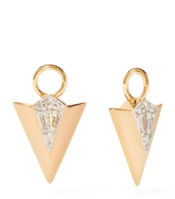 Annoushka Gold And Diamond Flight Arrow Earring Drops - Yellow