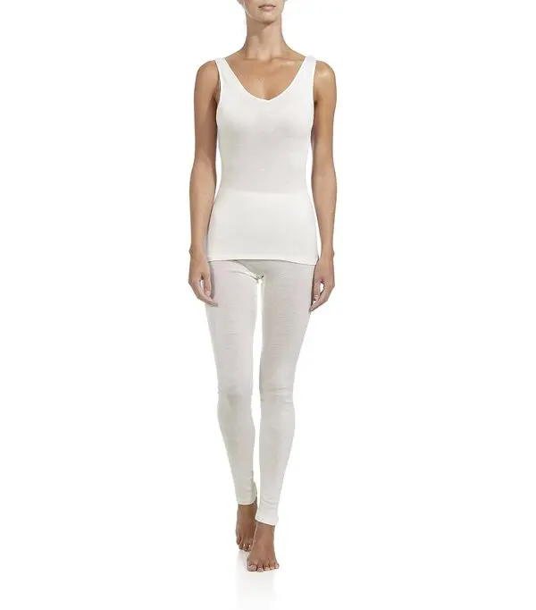 Hanro Wool And Silk Blend Racer Back Tank Top