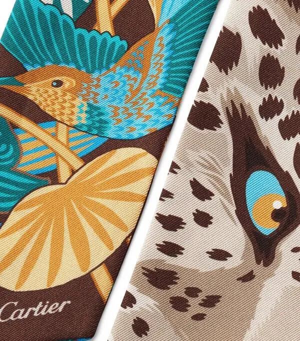 Cartier Silk Panthère Jungle Scarf
