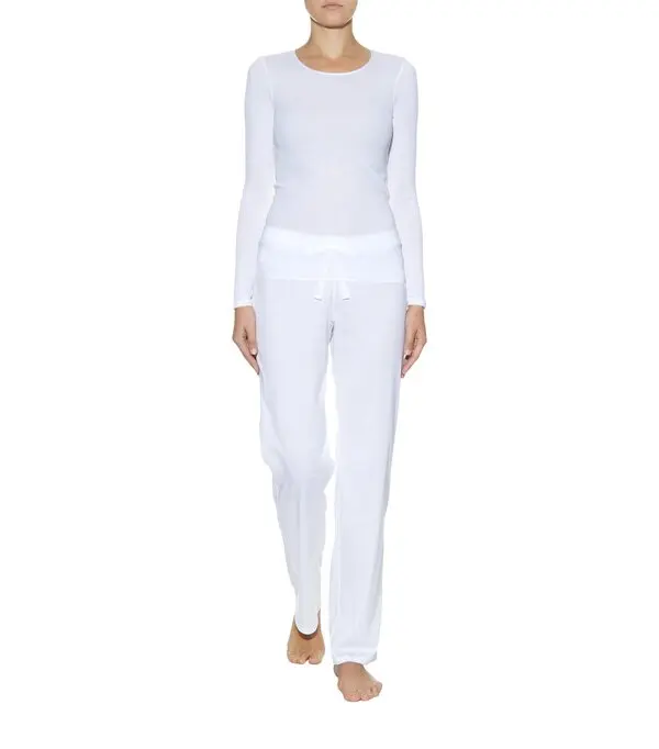 Hanro Cotton Long-sleeved Top - White