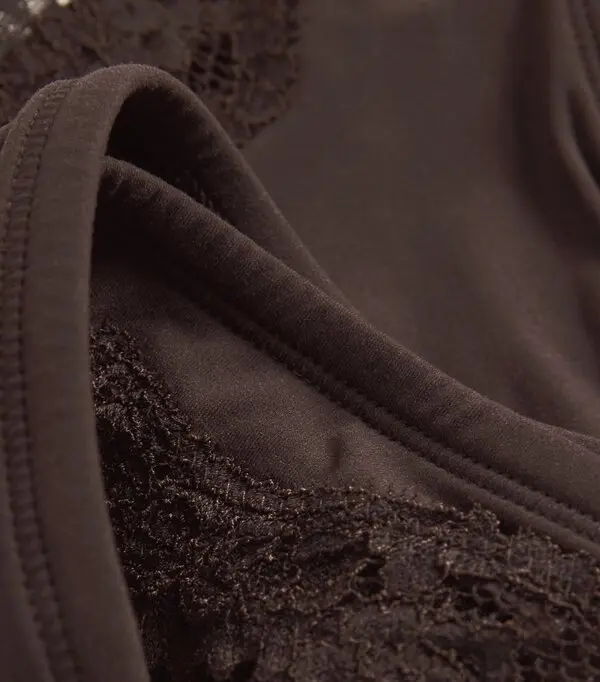 SKIMS Fits Everybody Scoop-neck Bralette - Brown