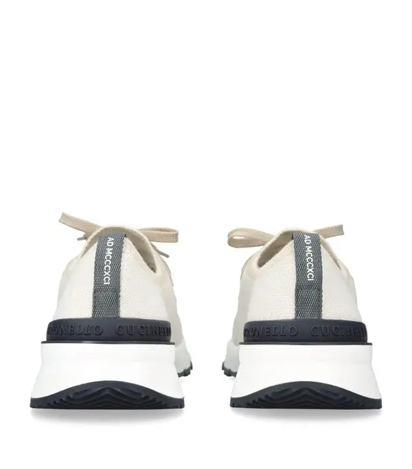 Brunello Cucinelli Knitted Sneakers - Beige