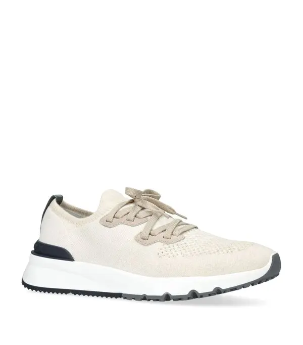 Brunello Cucinelli Knitted Sneakers - Beige