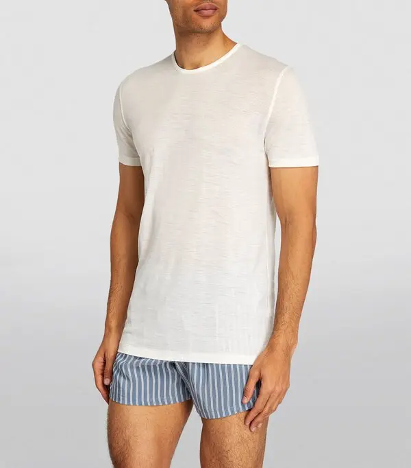 Zimmerli Wool And Silk Short Sleeve Top