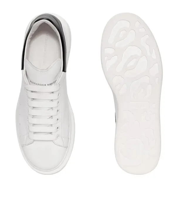 Alexander McQueen Leather Oversized Sneakers - White