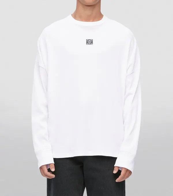Loewe Long-sleeve Logo T-shirt - White