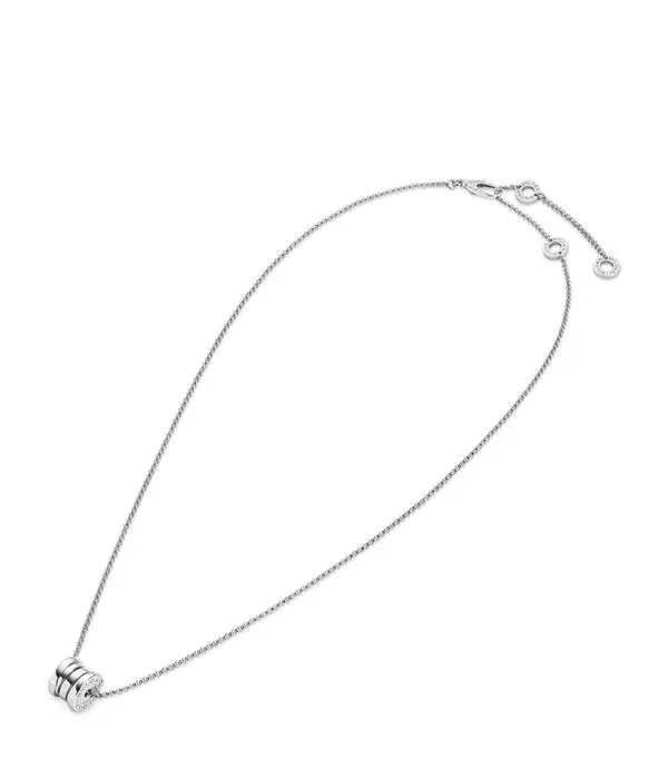 BVLGARI B.zero1 18kt Gold Pendant Necklace - White