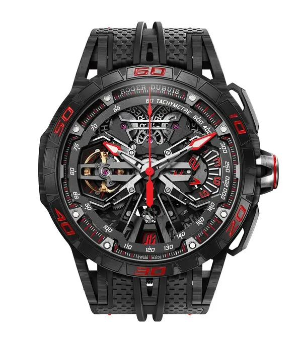 ROGER DUBUIS Excalibur Spider Flyback Chronograph Watch - Black