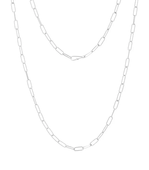 Annoushka 14-karat Gold Short Cable Chain Necklace - White