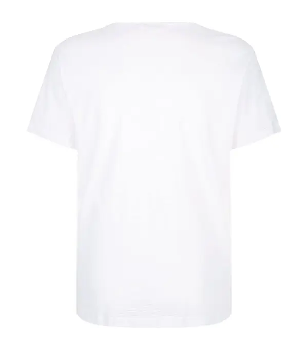 Sunspel Cellular Cotton V-neck T-shirt