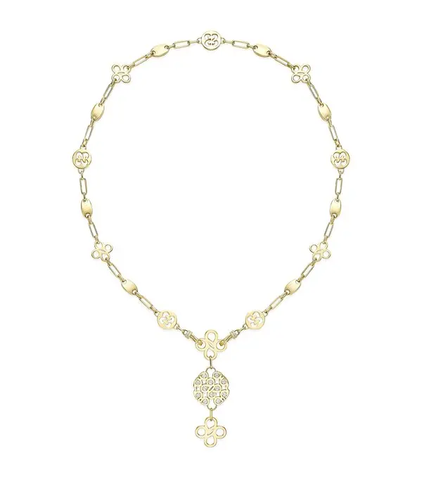 BOODLES 18k Gold And Diamond Be Bold Necklace - Yellow