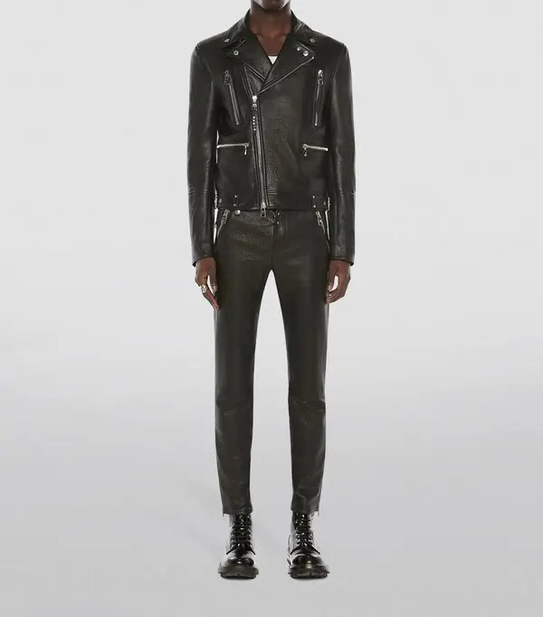 Alexander McQueen Leather Biker Jacket