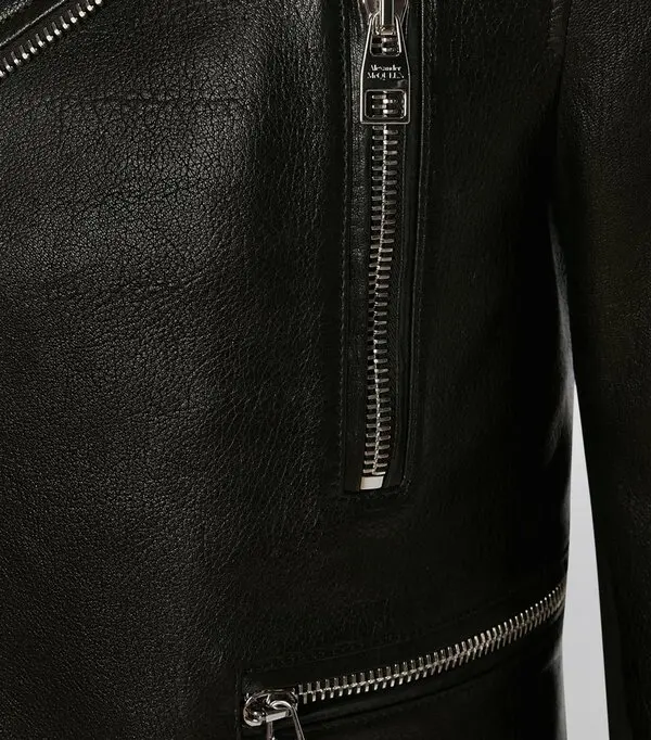 Alexander McQueen Leather Biker Jacket