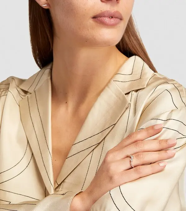 Sophie Bille Brahe Ensemble Ocean Ring With Diamonds