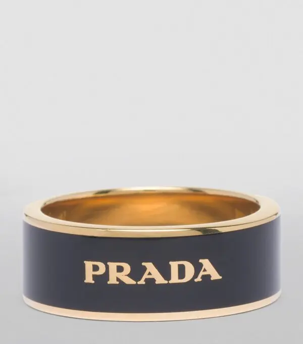 Prada Enamel Logo Ring