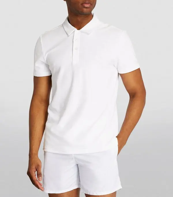 Vilebrequin Towelling Polo Shirt - White