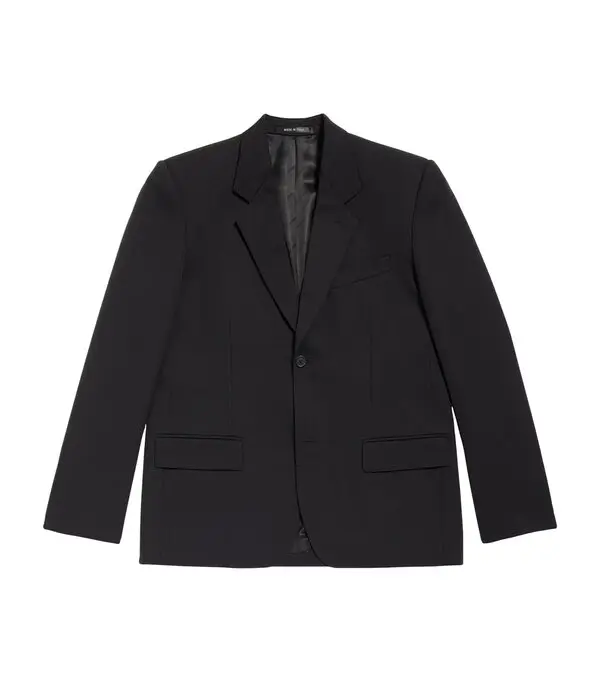 Balenciaga Wool Single-breasted Blazer