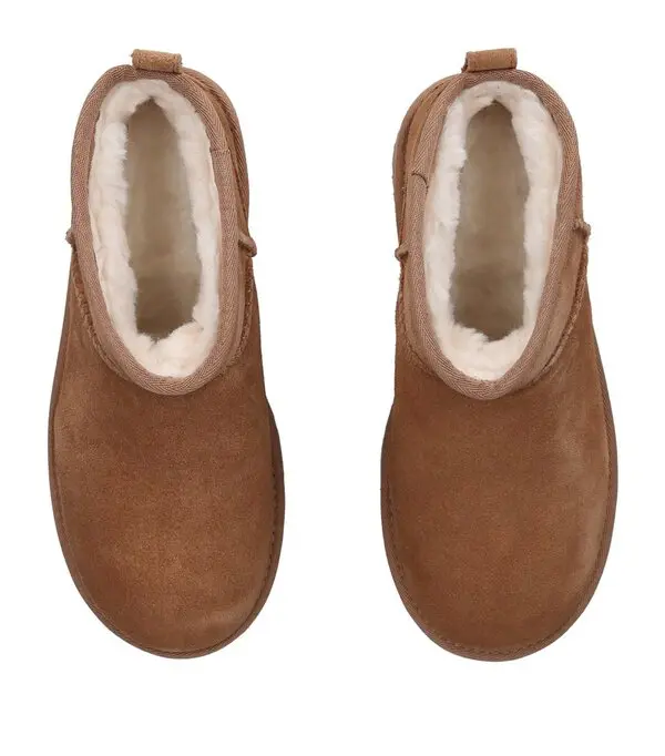 UGG Suede Classic Ultra Mini Platform Boots - Brown